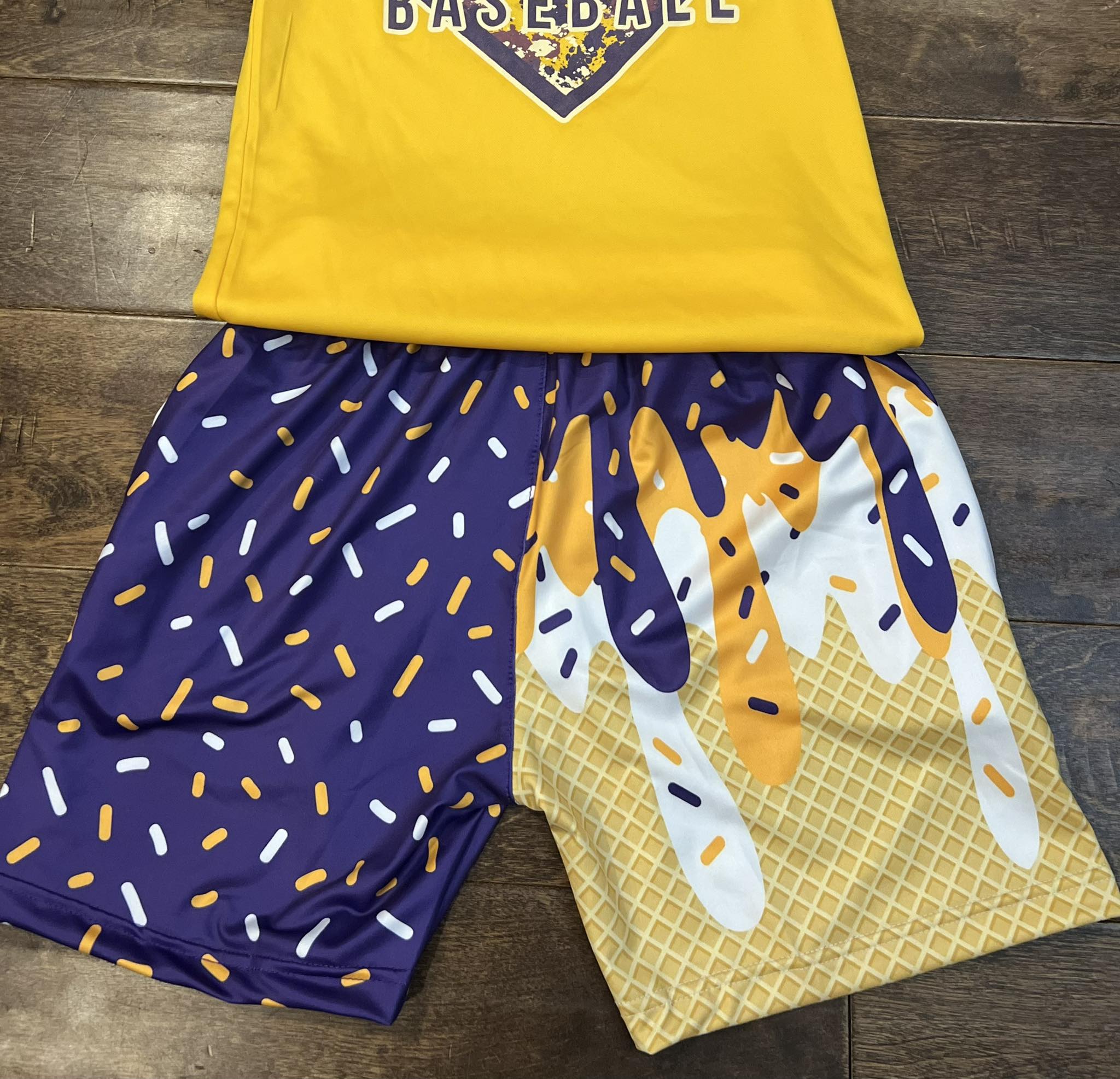 Purple Drip Shorts - IN STOCK – After Two Designs