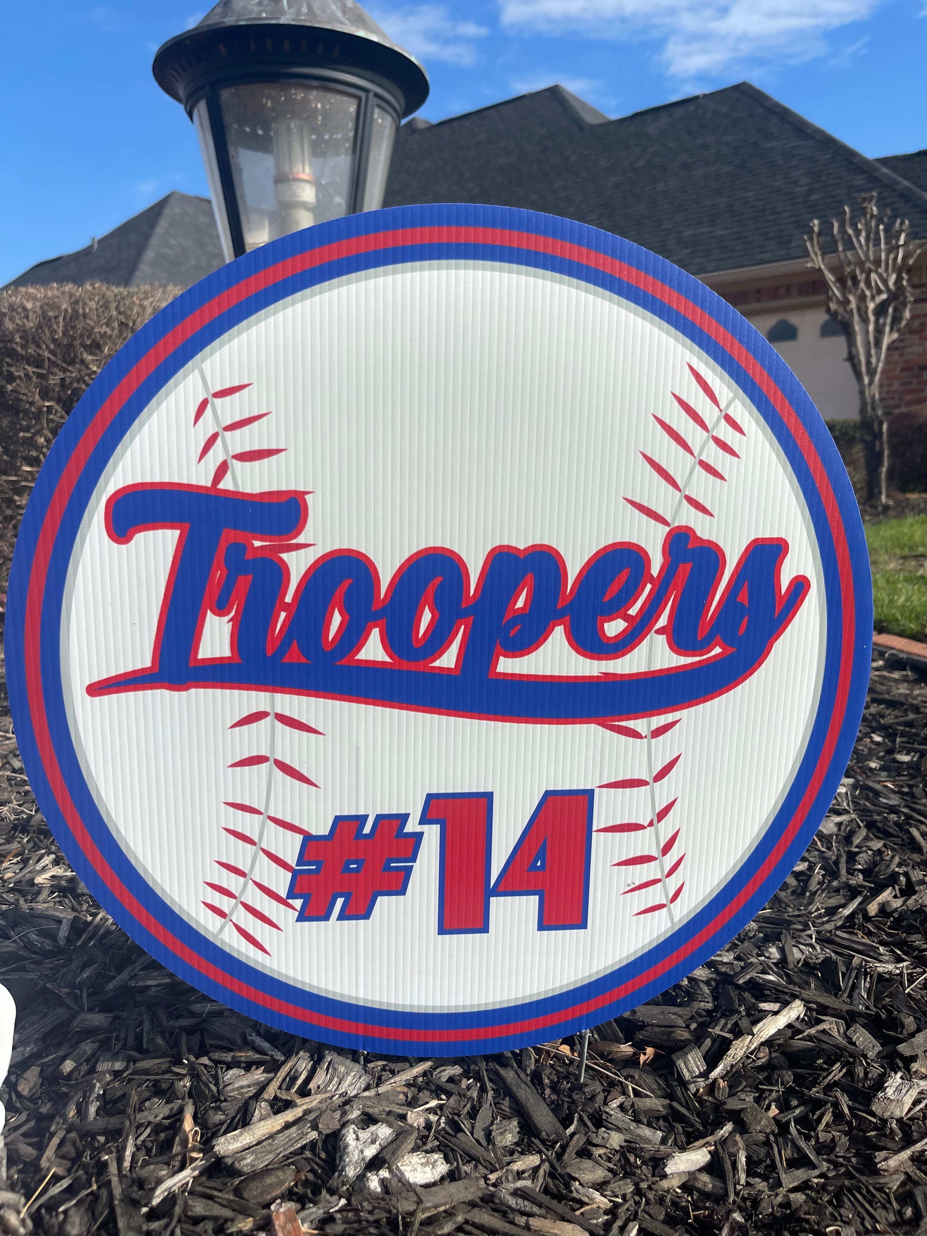 Baseball/Softball yard sign – After Two Designs